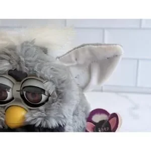 Furby | Toys | Not Working Original Furby 998 Gray Black Tiger Tag ...